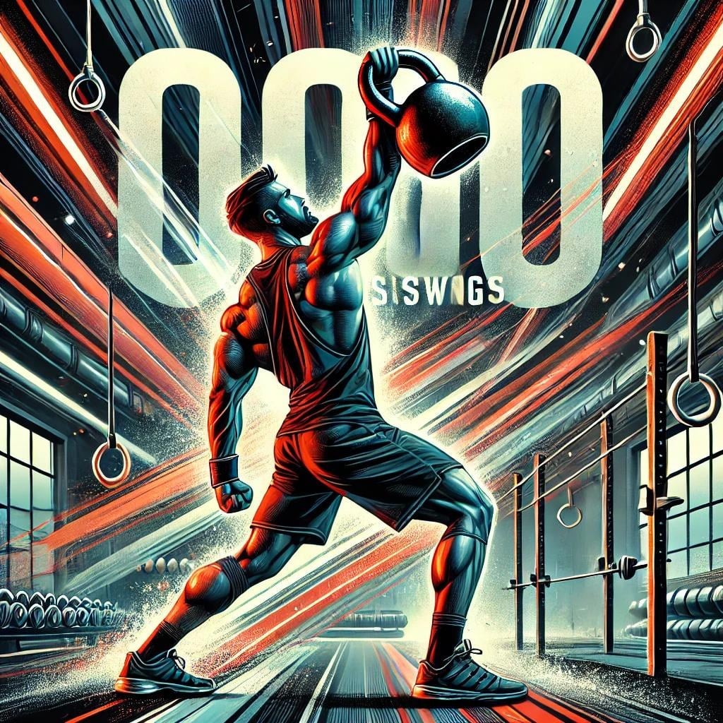 10,000 Kettlebell Swing Challenge: History, Benefits, & Tips